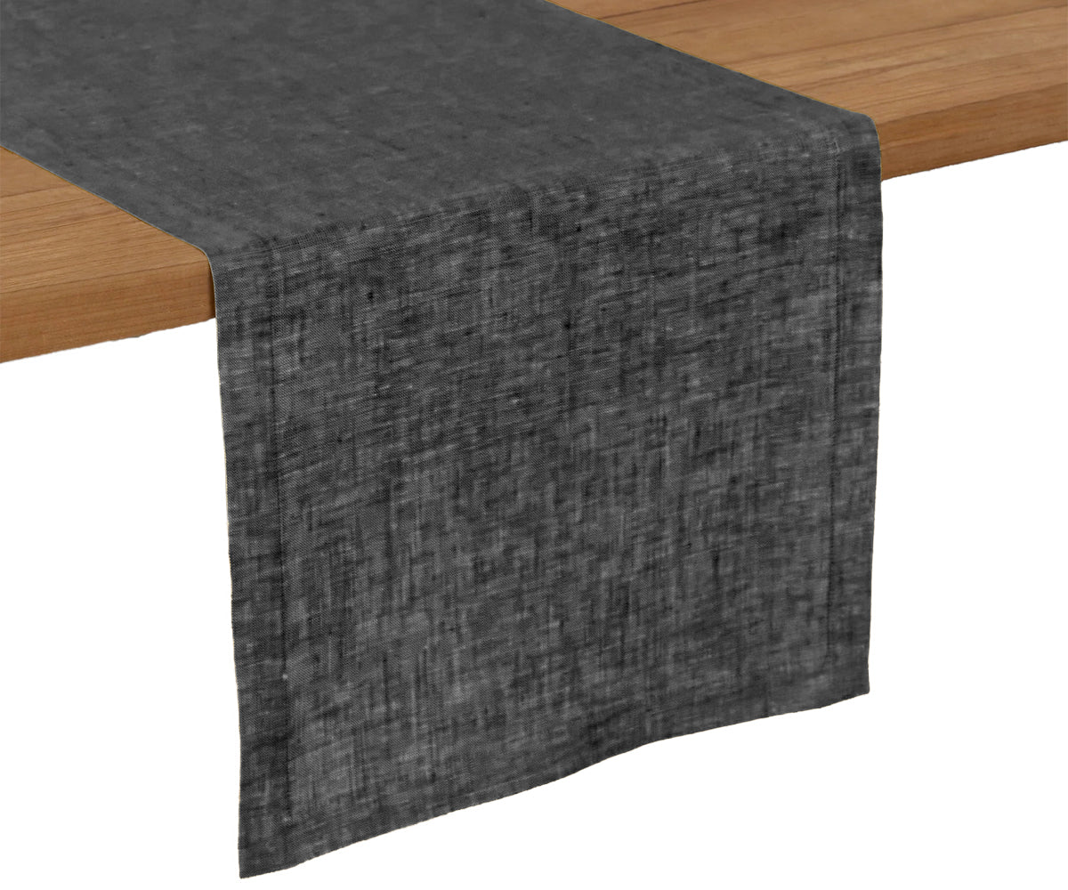 Black Table Runner - 14x72" | Modern & Farmhouse Decor