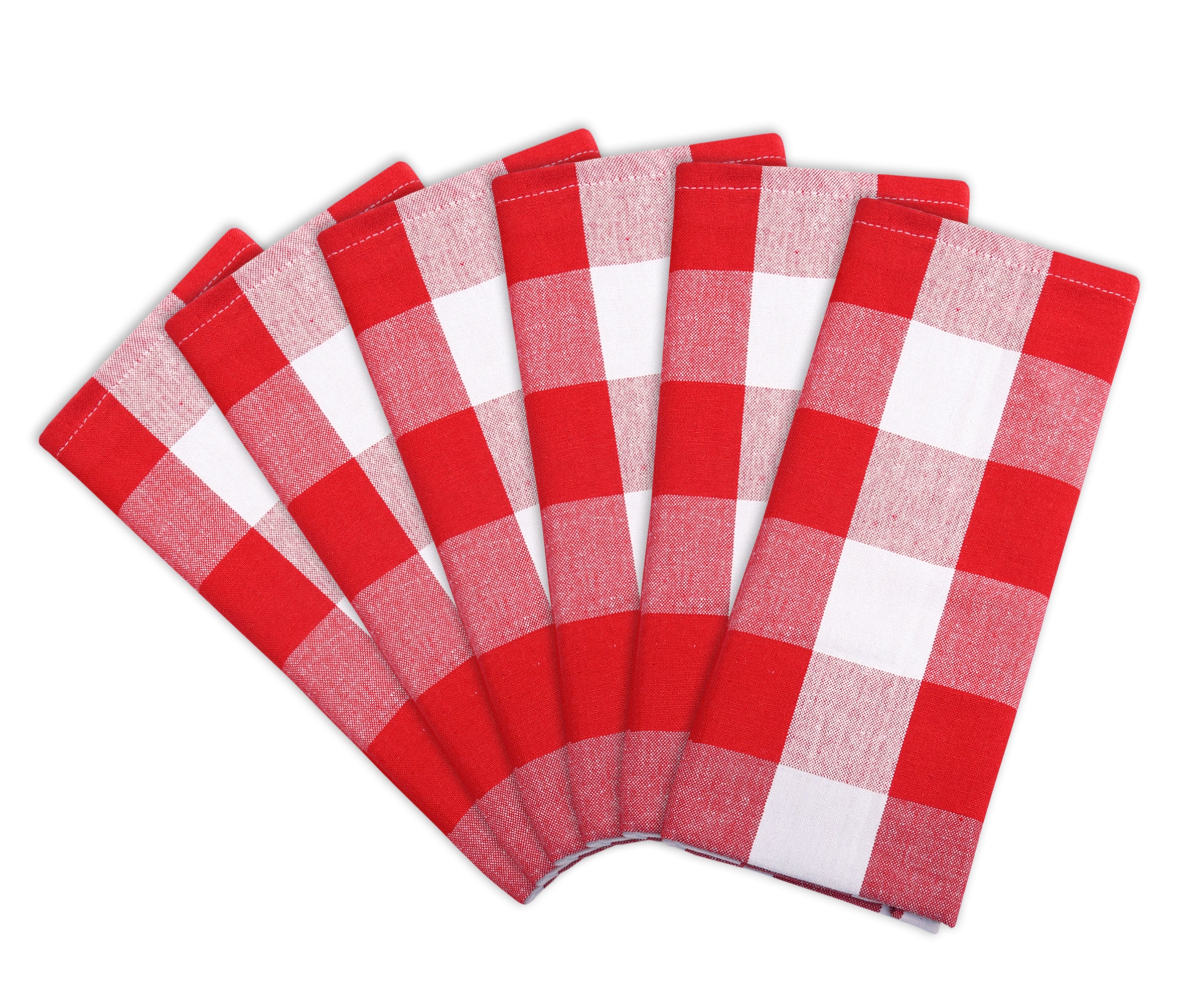 Red Cloth Napkins - Dinner Napkins | All Cotton and Linen