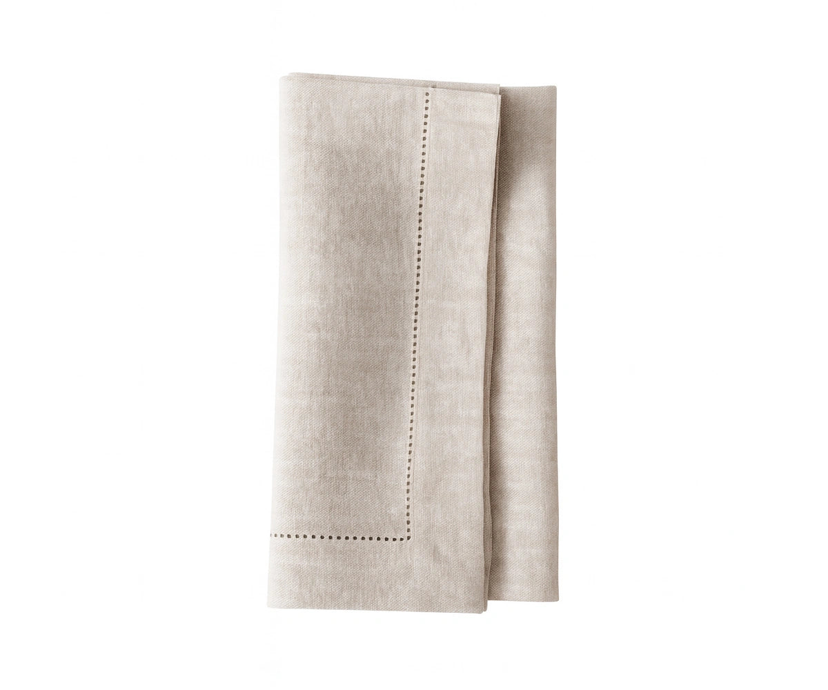 Natural Linen Napkins | 100% Linen Classic Hemstitch Napkins Wedding ...
