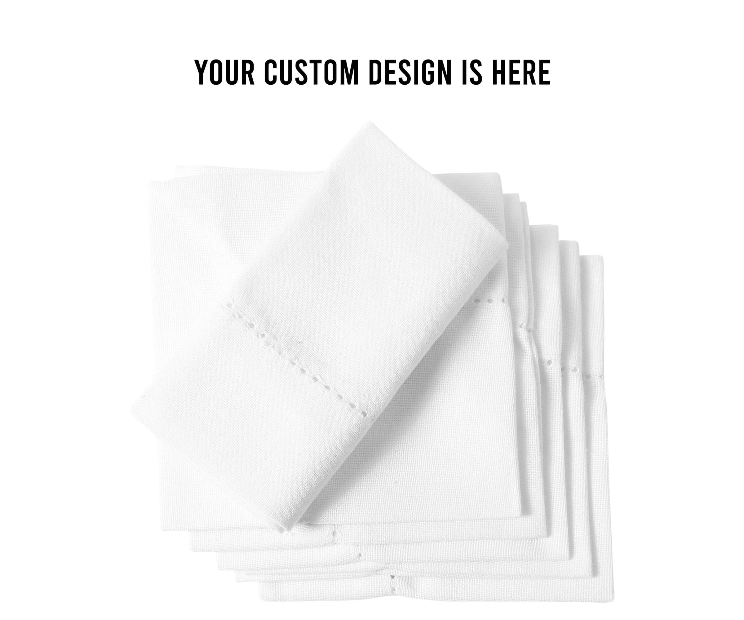 Custom Monogram Napkins | All Cotton And Linen