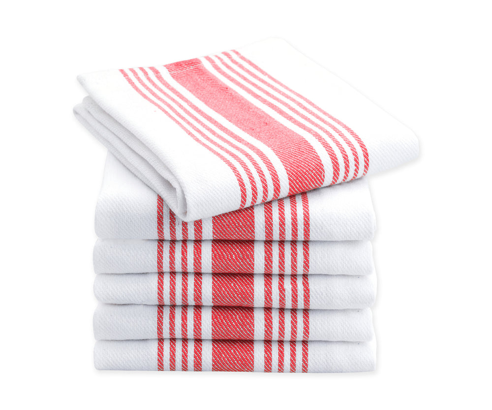 Cotton Napkins Set of 6 | Striped Napkins | Cloth Table Napkins