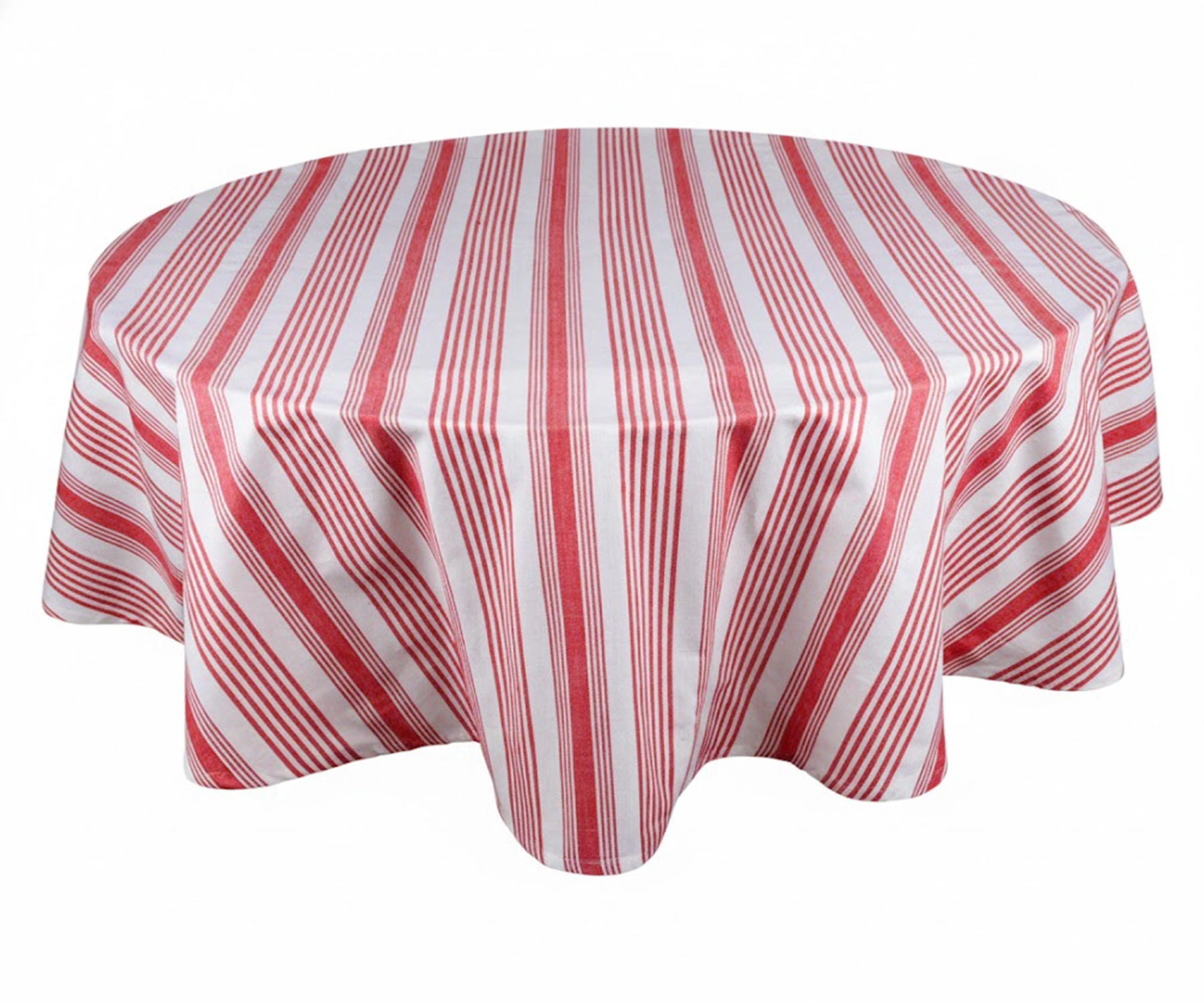 Round Christmas Tablecloth | 100% Cotton Striped Round Tablecloth