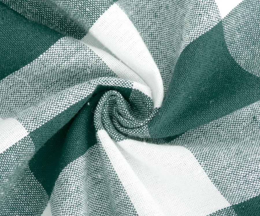 Green Table Cloth - 60 Inch | Buffalo Plaid Round Tablecloth