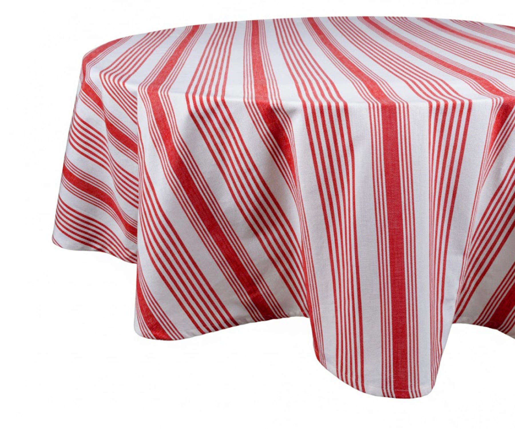 Round Christmas Tablecloth | 100% Cotton Striped Round Tablecloth
