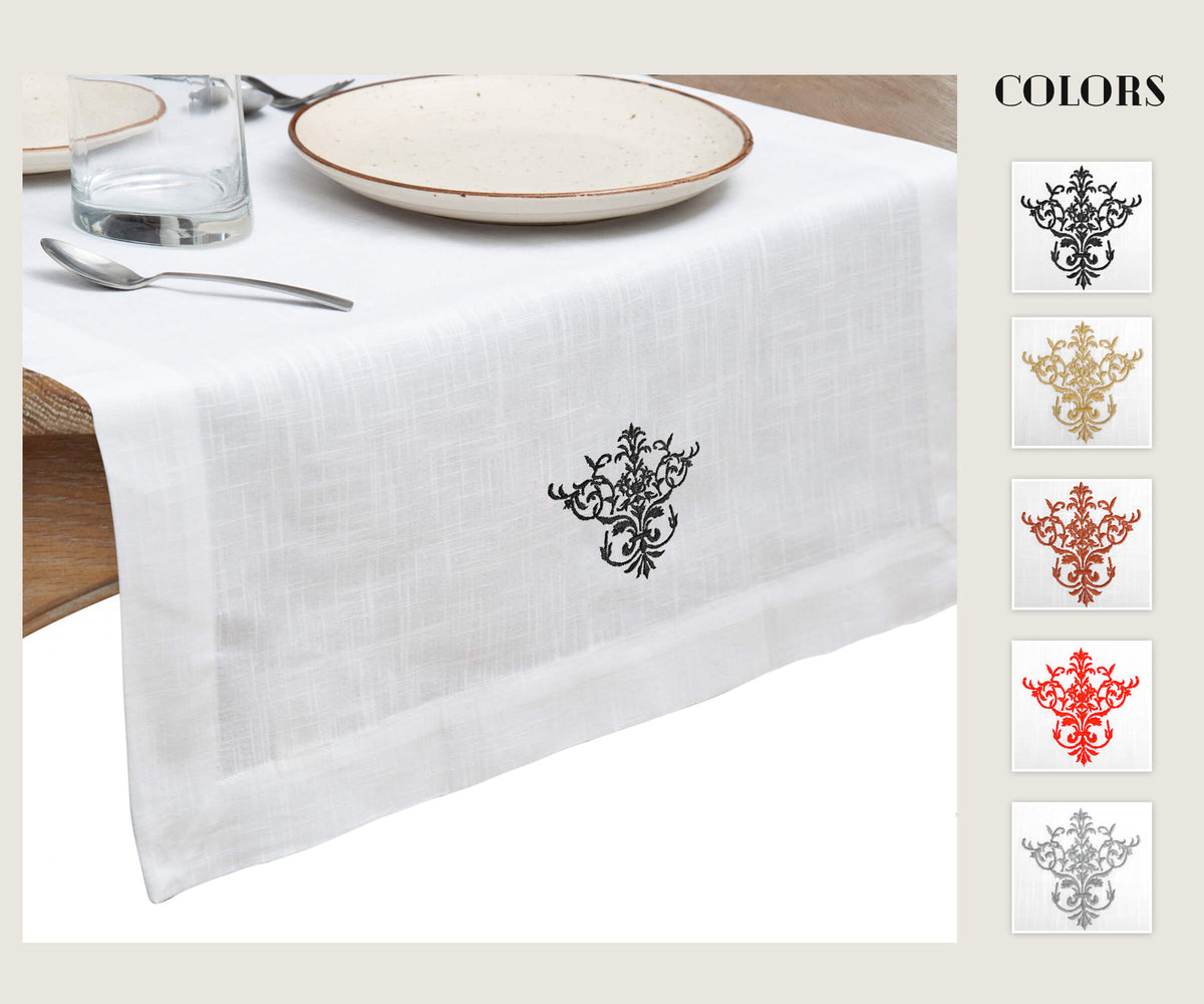 White Table Runner | Dining Table Runner | Wedding Table Runners